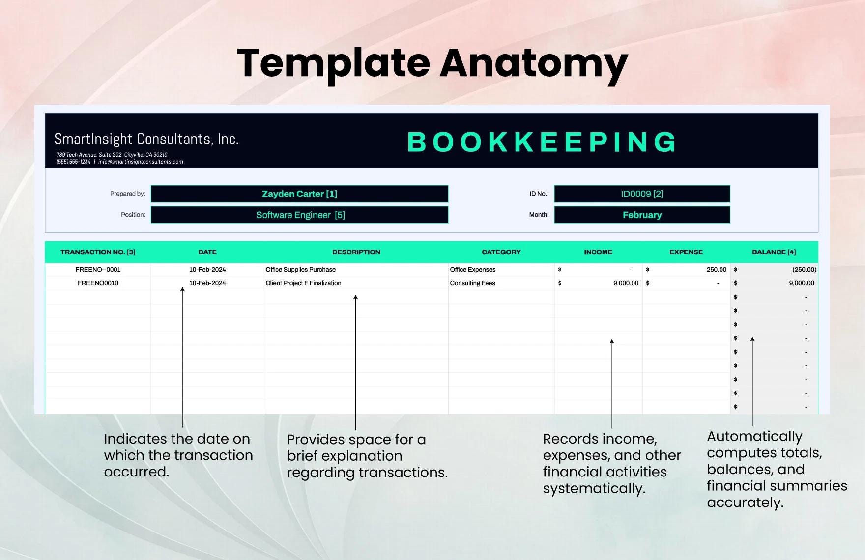 Easy and Simple Bookkeeping Excel Template - Etsy