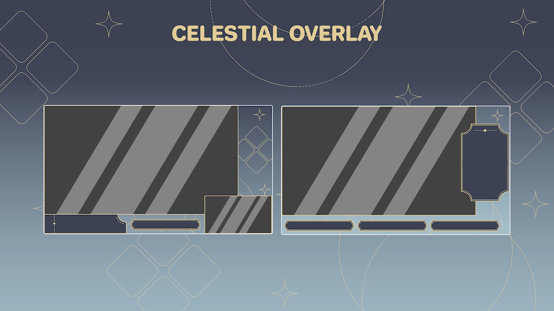 Celestial Streaming Animated Overlay for Twitch and Youtube - Etsy