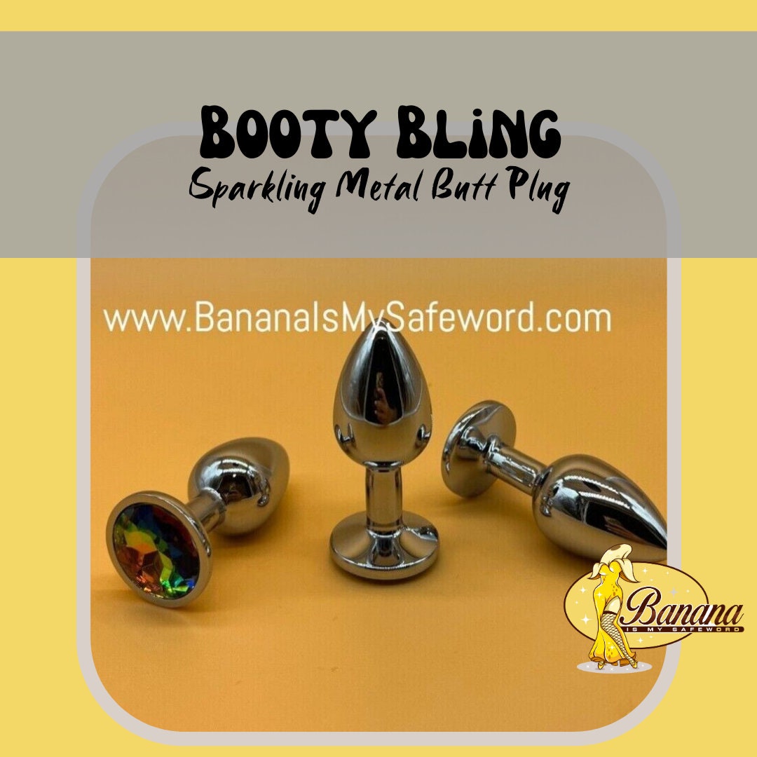 Booty Bling Sparkling Metal Butt Plug With Jewel Accent - Etsy