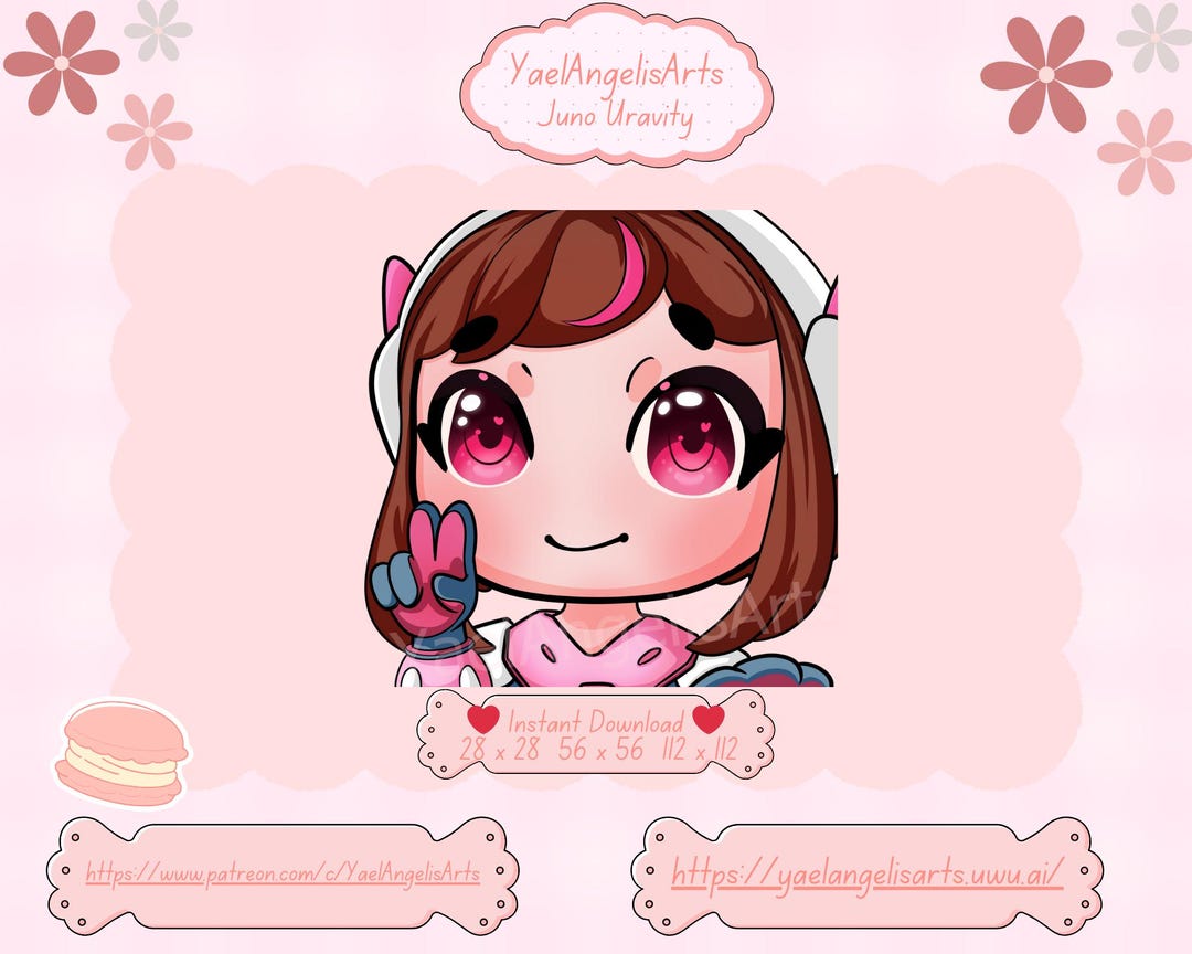 Juno Uravity Peace Sign Emote / Overwatch 2 / Overwatch Emotes / Twitch ...