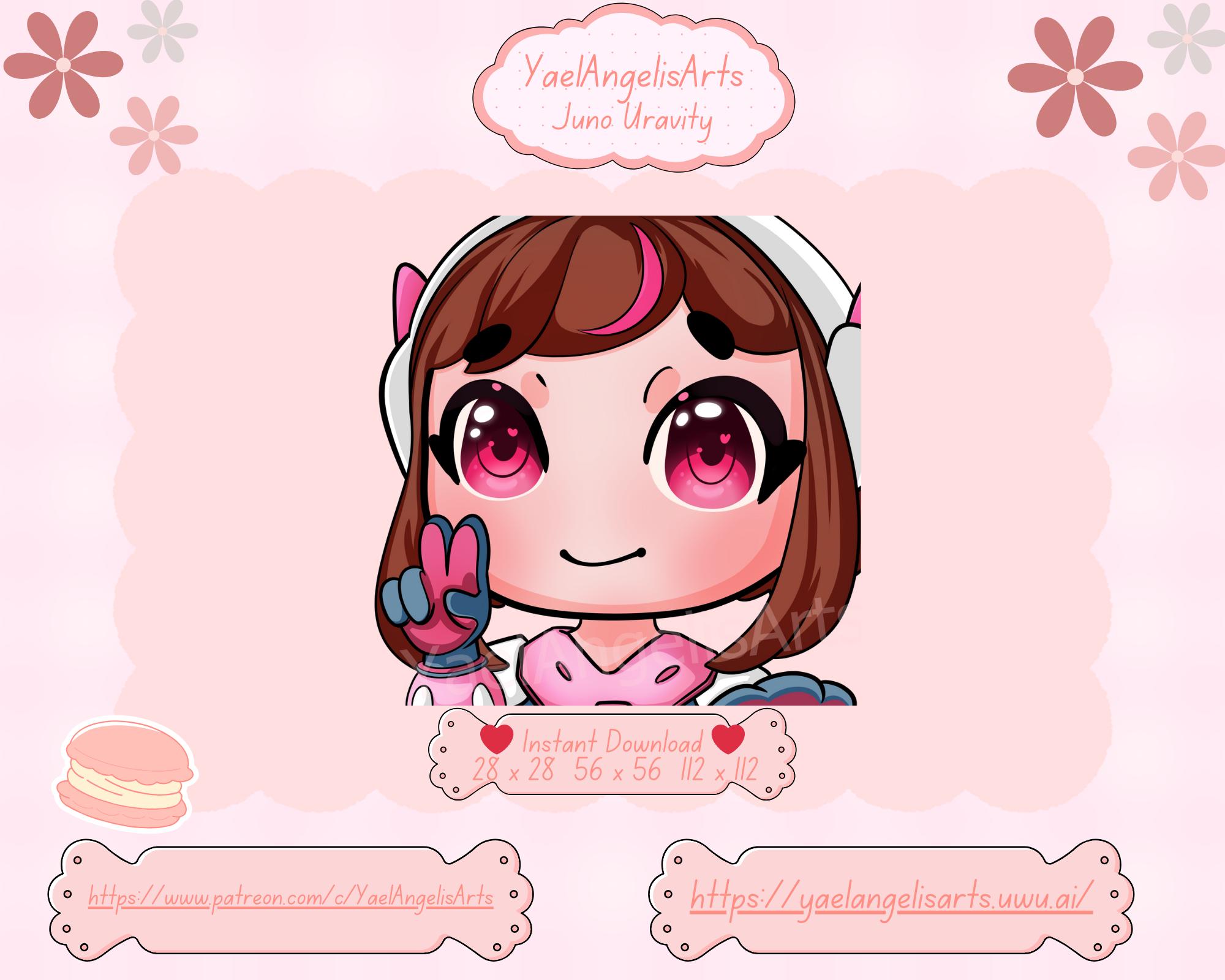 Juno Uravity Peace Sign Emote / Overwatch 2 / Overwatch Emotes / Twitch ...