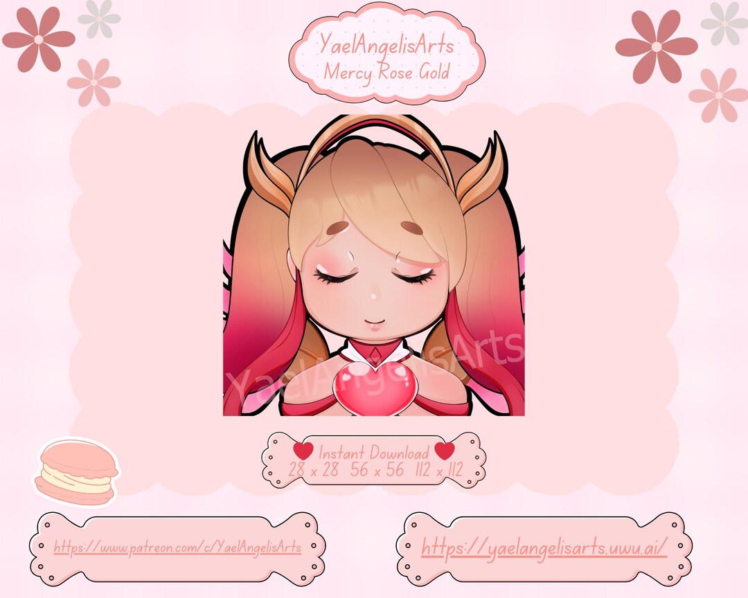 Mercy Rose Gold Emote & Profile / Overwatch 2 / Overwatch Emotes ...