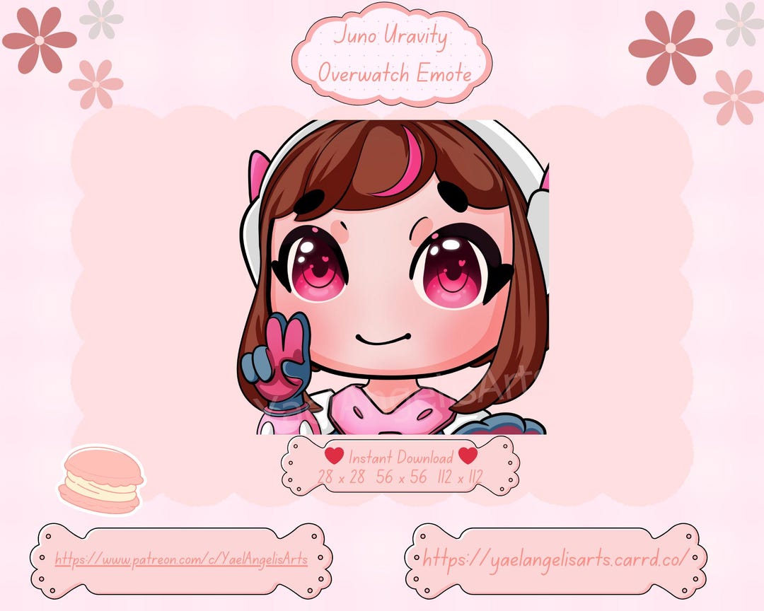 Juno Uravity Peace Sign Emote / Overwatch 2 / Overwatch Emotes / Twitch ...