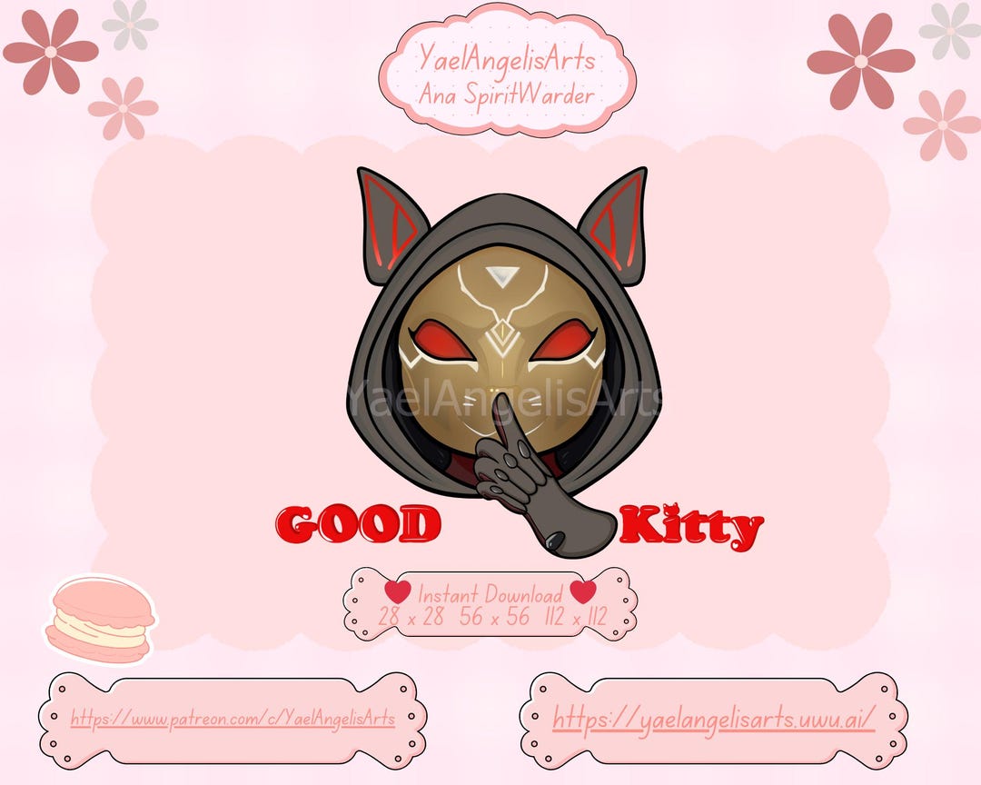 Ana Spiritwarder Good Kitty Emote / Overwatch 2 / Overwatch Emotes ...