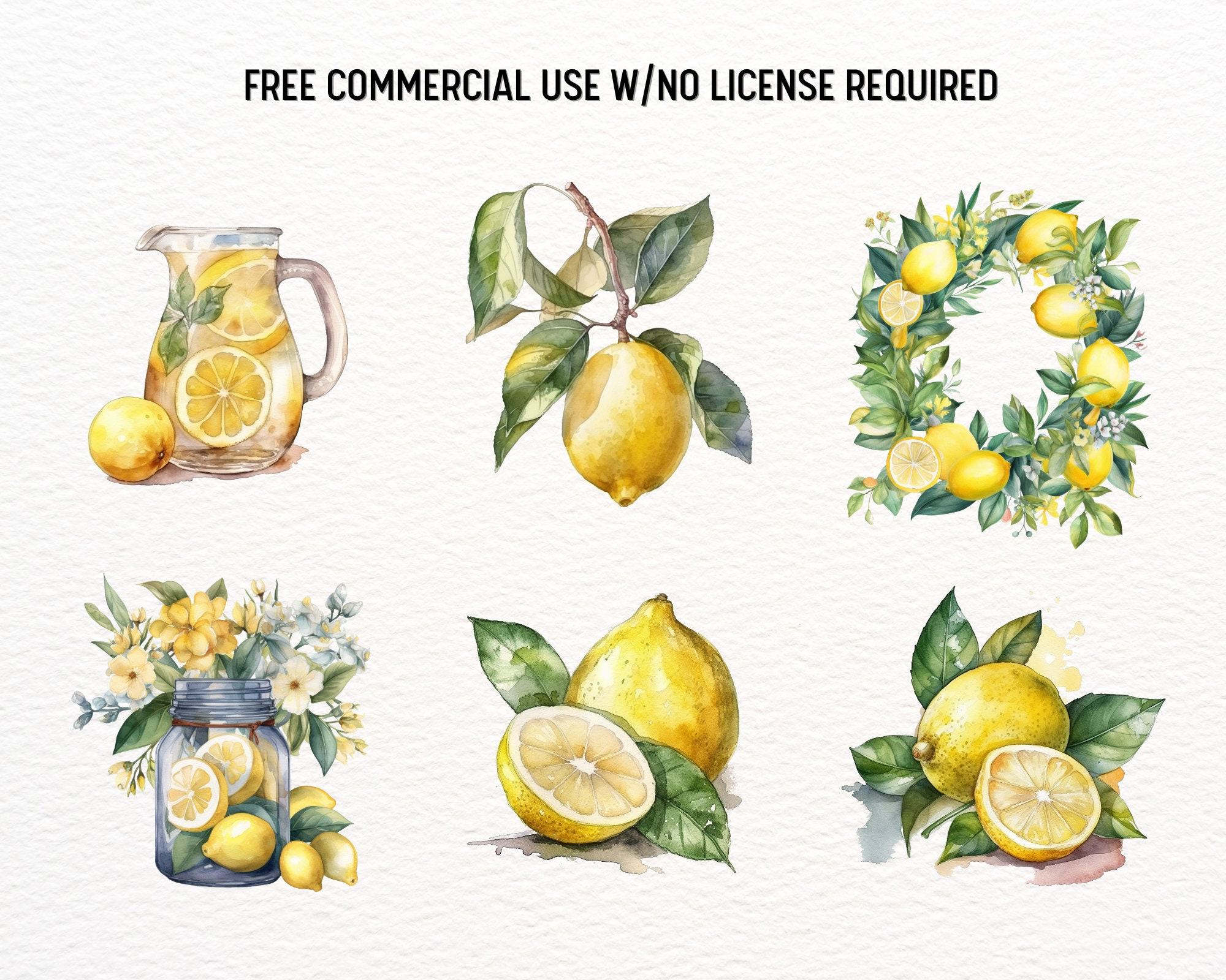 Lemons PNG Lemon Clipart Summer Clipart Digital Art - Etsy
