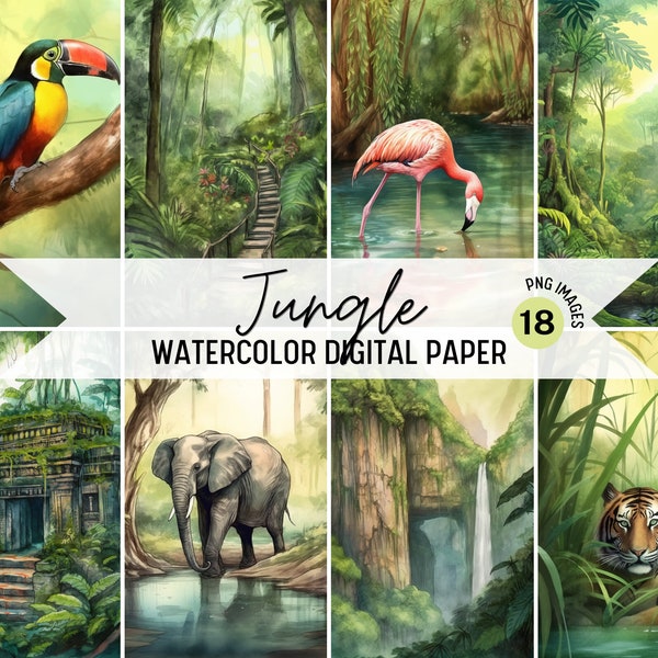 Jungle Wall Paper - Etsy