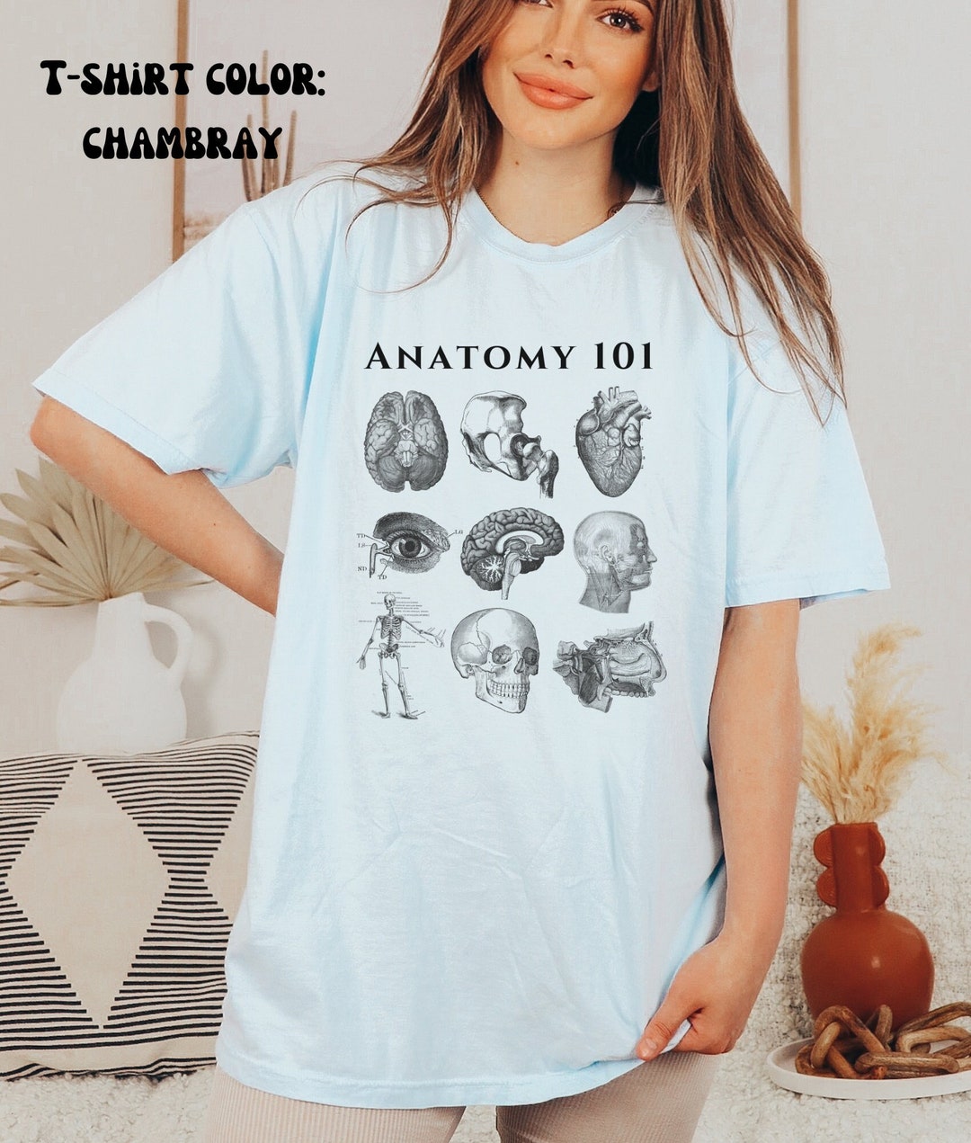 Comfort Colors Vintage Human Anatomy Tshirt, Medical Field Shirts ...