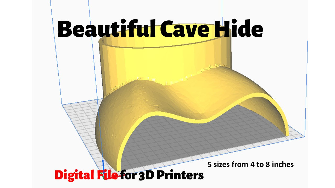 Beautiful Cave Hide Digital STL Files for 3D Printers Print Your Own ...