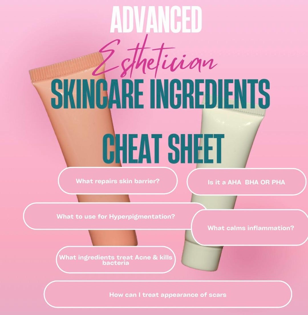 The Ultimate Skincare Ingredient Guide for Estheticians | Product ...