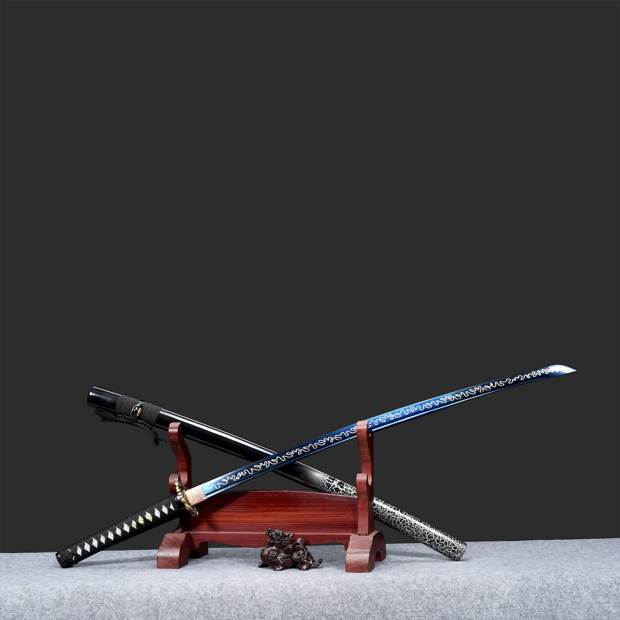 Japanese Samurai Knife Blue Witch Anime Knife Role-playing - Etsy