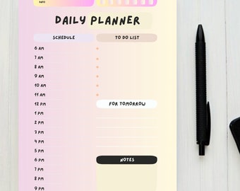 Daily Weekly & Monthly Planner Printables Pastel Theme - Etsy