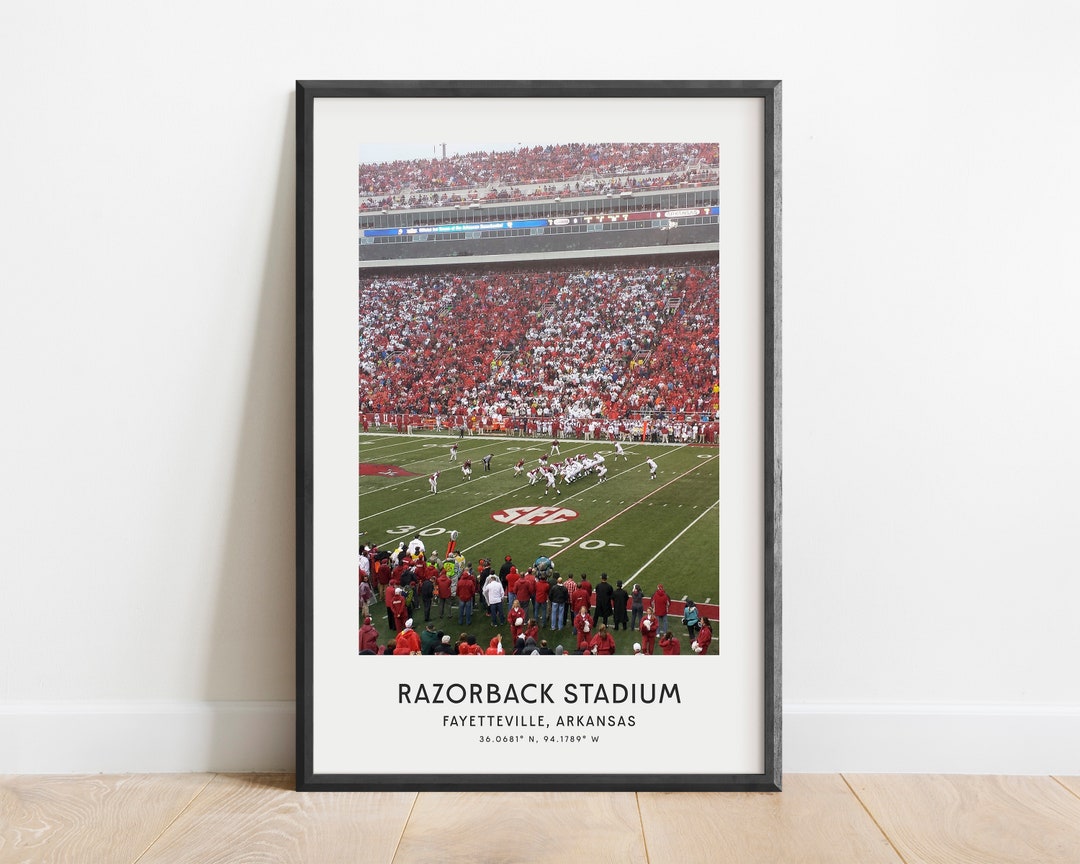 Razorback Stadium Poster/canvas Arkansas Razorbacks Seat - Etsy