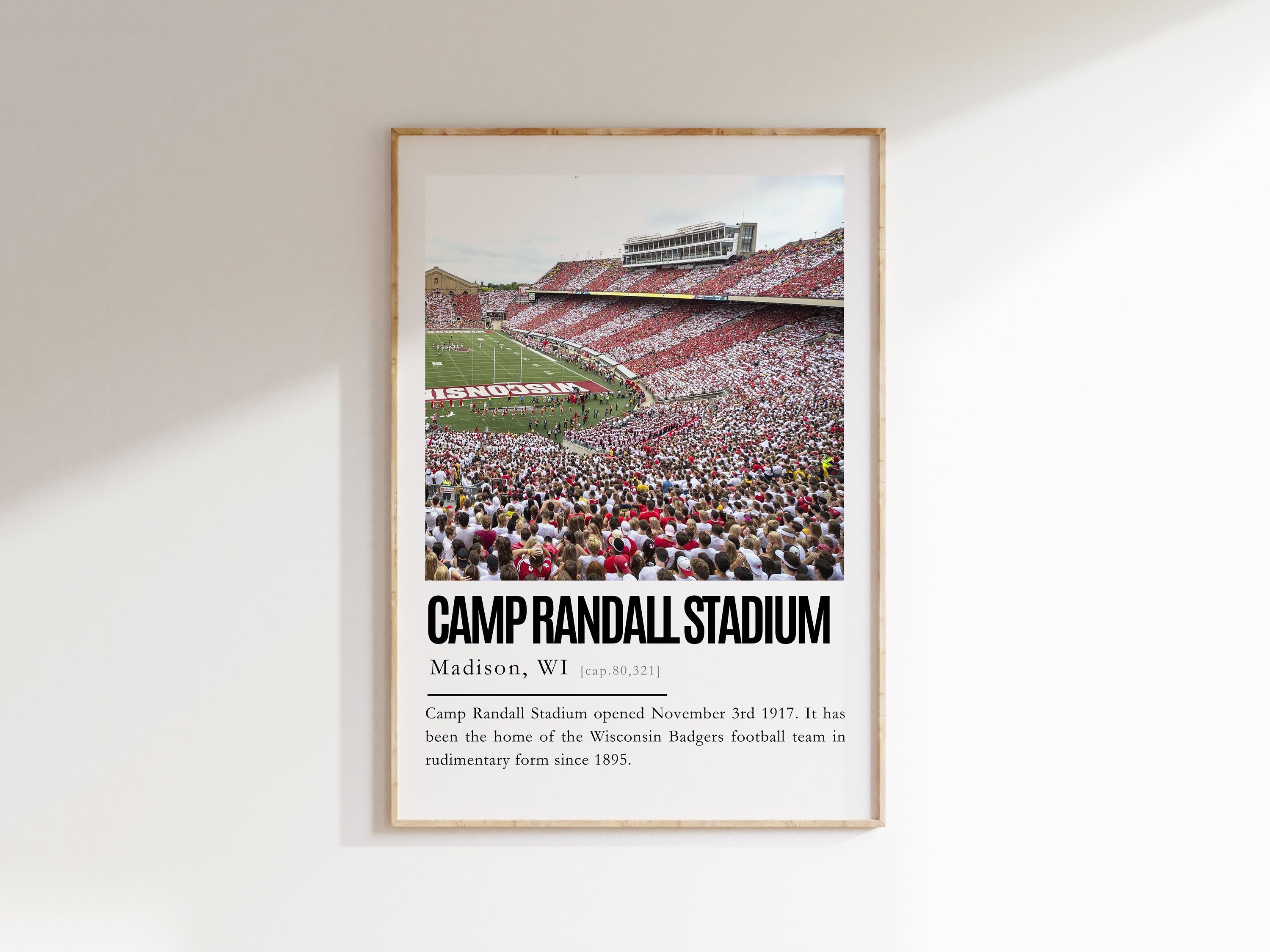 Camp Randall Stadium Poster/canvas View From Seat University - Etsy