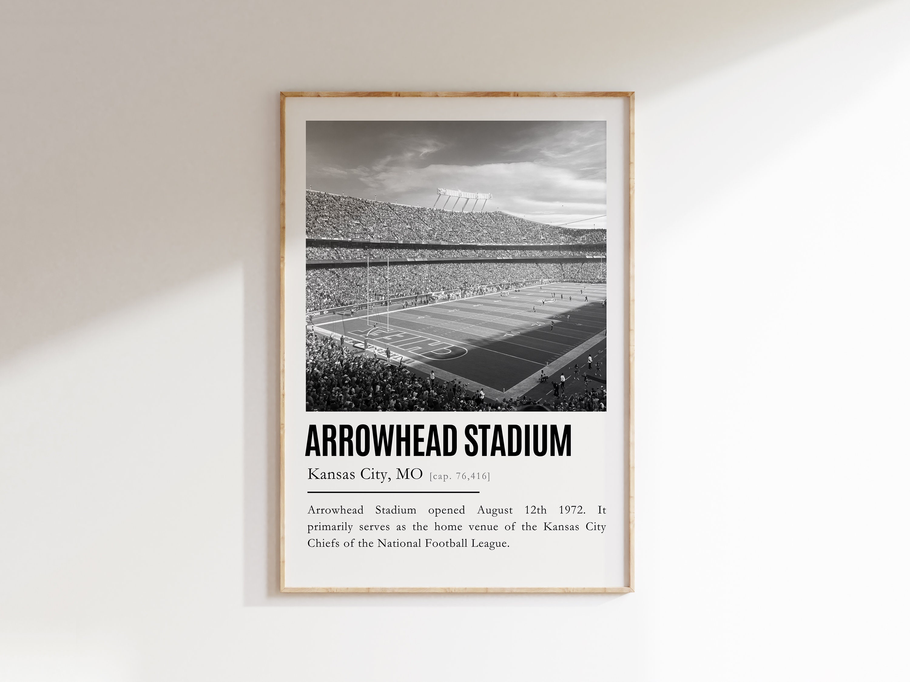 Arrowhead Stadium Poster Kansas City Chiefs Stadium sold by Waterproof ...