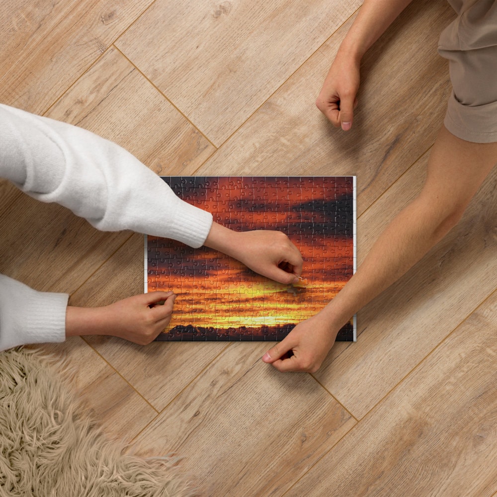 Sunset Beach Puzzle, Coastal Puzzle, Beach Scenery, Ocean Puzzle ...