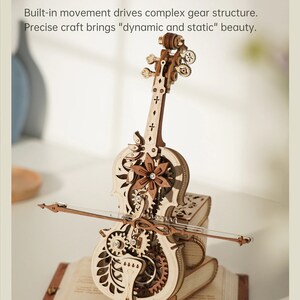 Magic Cello Mechanical Music Box Moveable Stem - Etsy
