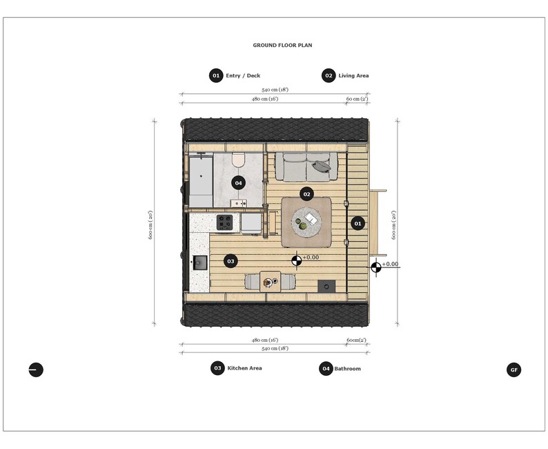 Triangular Tiny House, Two Storey , A Frame Cabin House, 1 Bed, 1 Bath ...