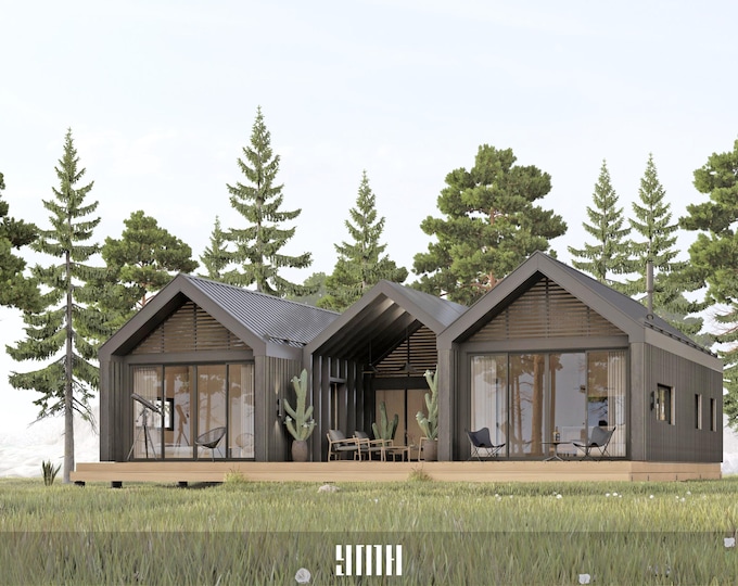 Contemporary Single Storey House, 3 Bedroom, 2 Bathroom, (15' X 36 ...