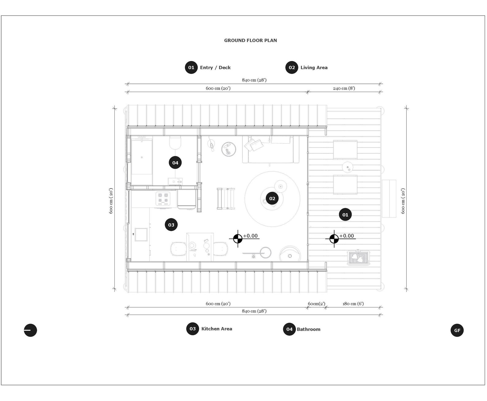 Two Storey Triangular Tiny House, A Frame Cabin Plan, 1 Bed, 1 Bath, 1 ...