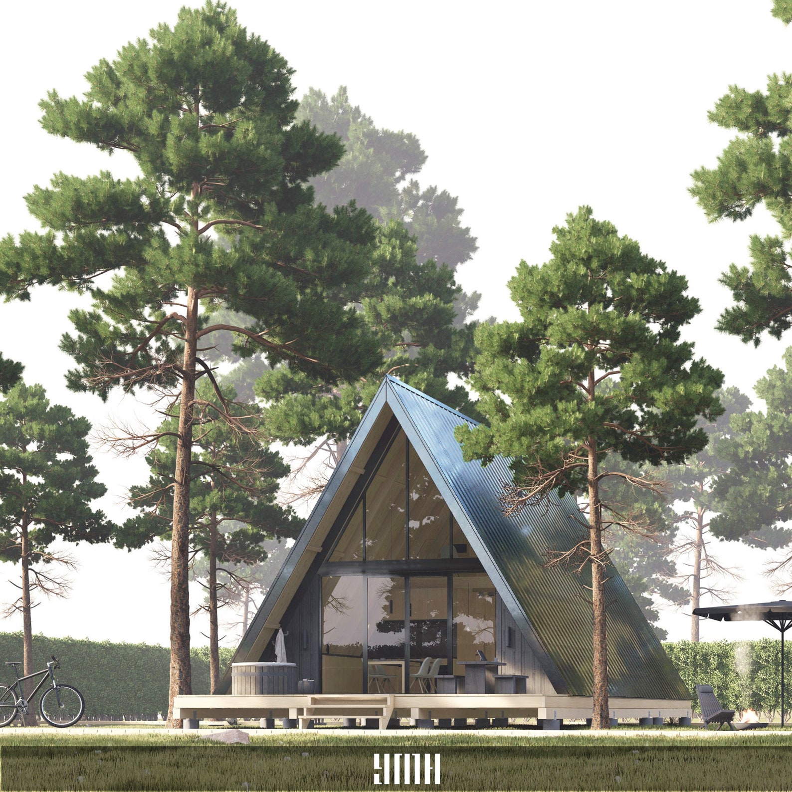 A Frame House, Modern House, Farm House, Architectural Plans 24' X 36' 864 Sq Ft Version 1 ...