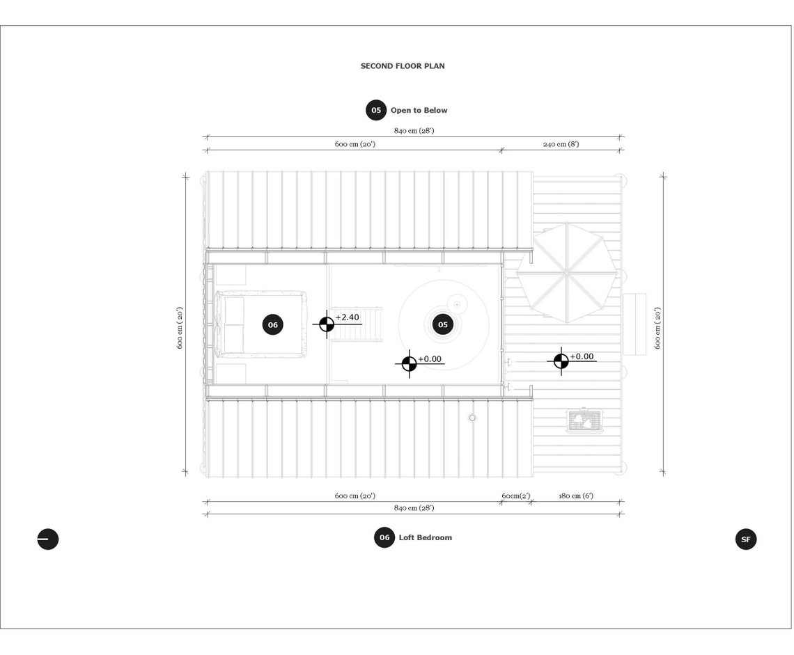 Two Storey Triangular Tiny House, A Frame Cabin Plan, 1 Bed, 1 Bath, 1 ...