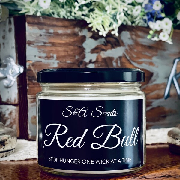 Red Bull Candle - Etsy