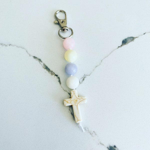 Rosary Keychain - Etsy