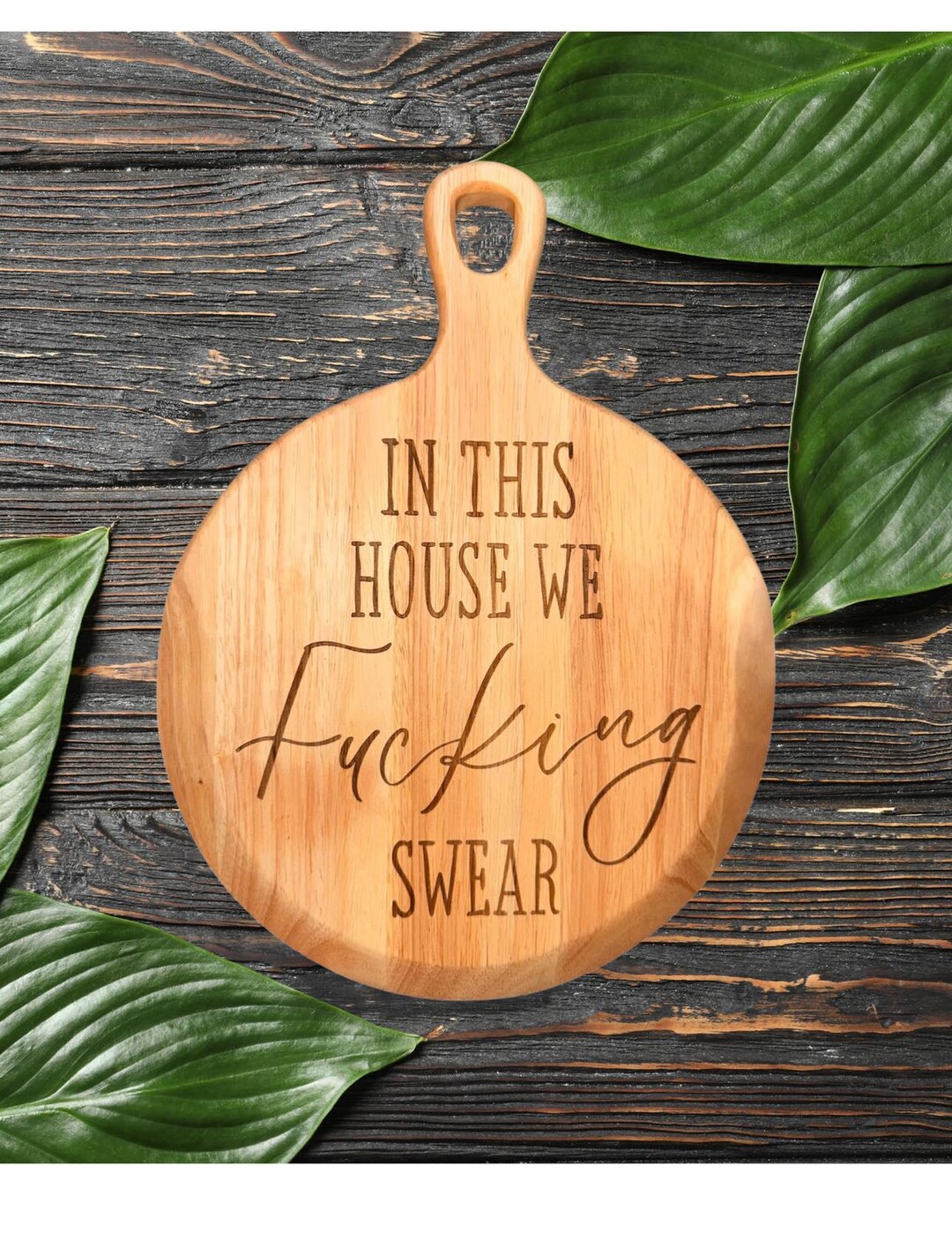 In This House We Swear Funny Sign, Housewarming Gift, Funny Gifts ...