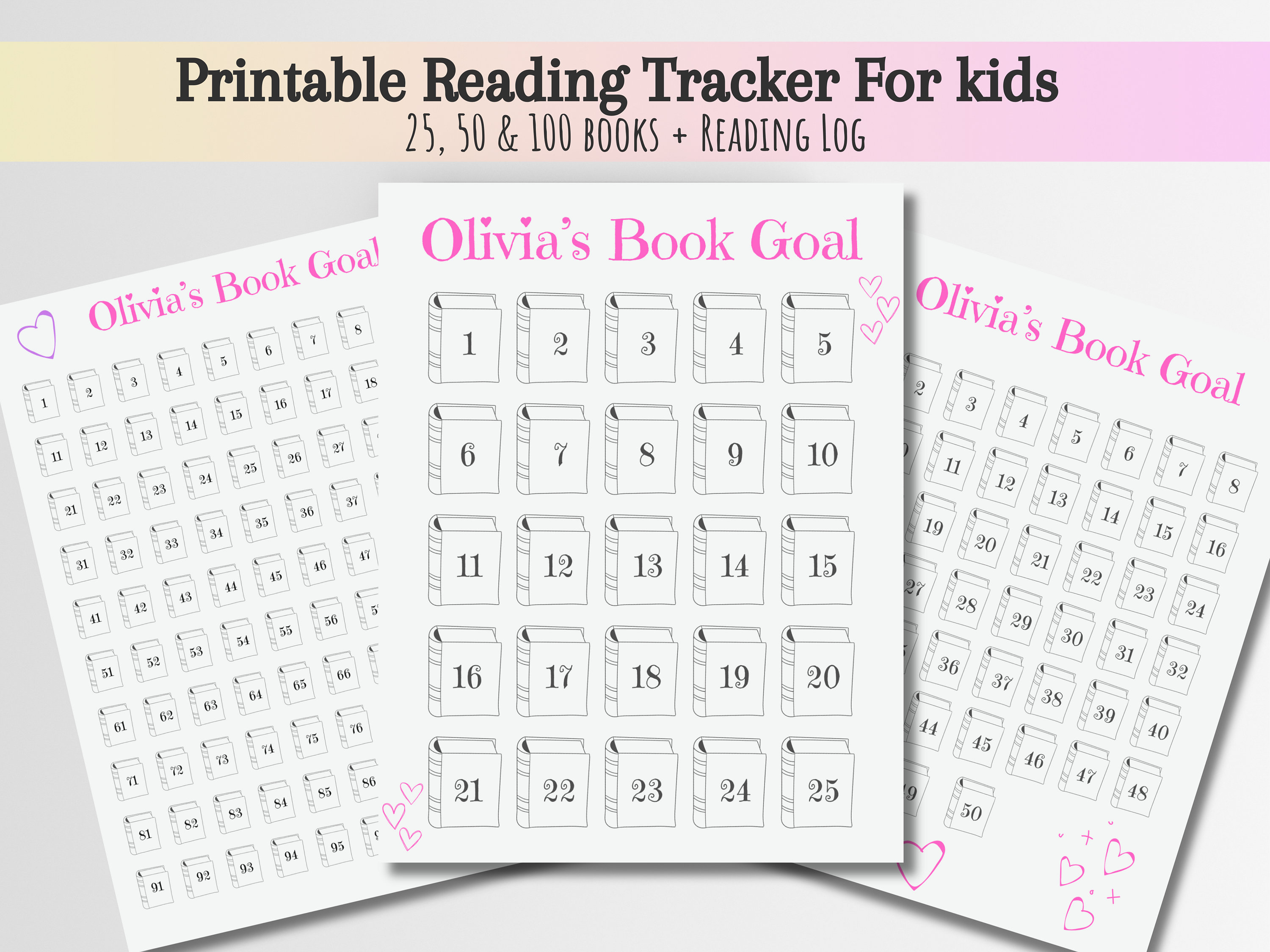 Printable Kids Reading Tracker | Reading Tracker | Book Tracker ...