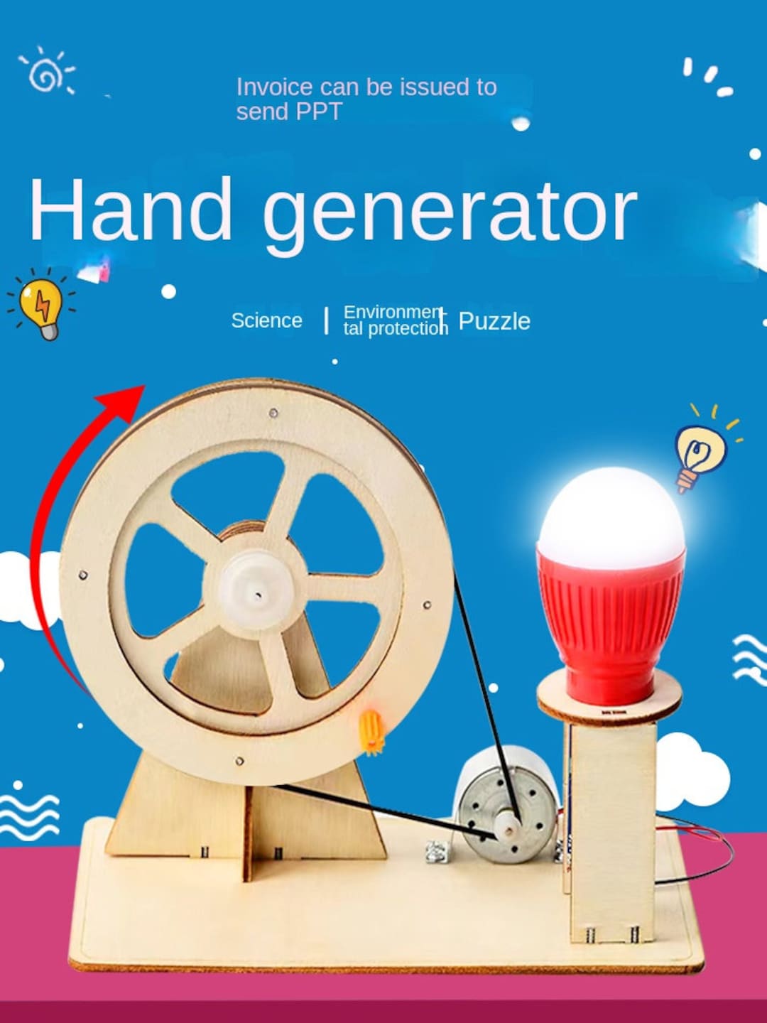 Student: Handmade Water Wheel Car Science Small Making Invention ...