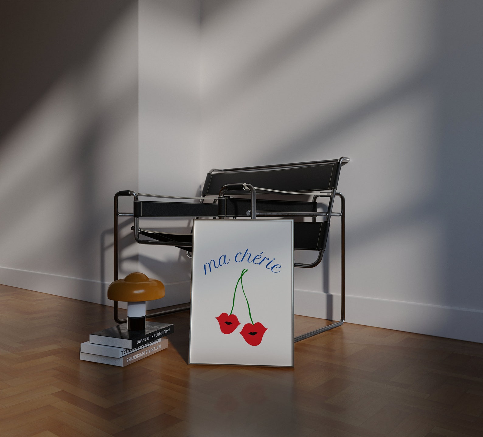 Ma Cherie DIGITAL PRINT | Trendy Cherry Print | Retro Cherries Poster ...