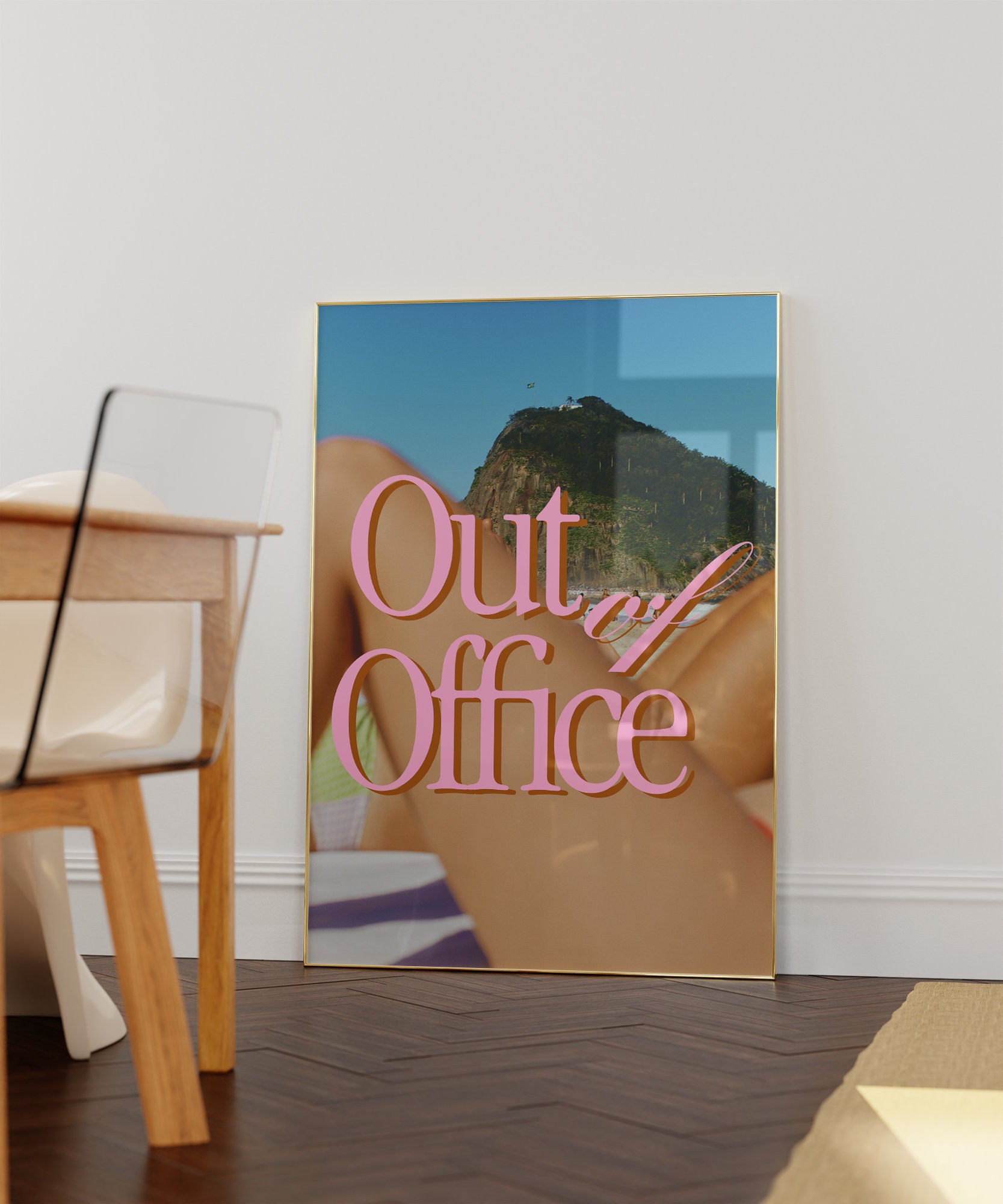 Out of Office Printable Poster | Italian Summer Print | Minimal Coastal ...