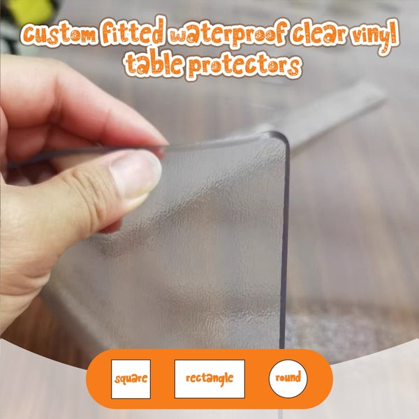 Transparent Table Protector - Etsy