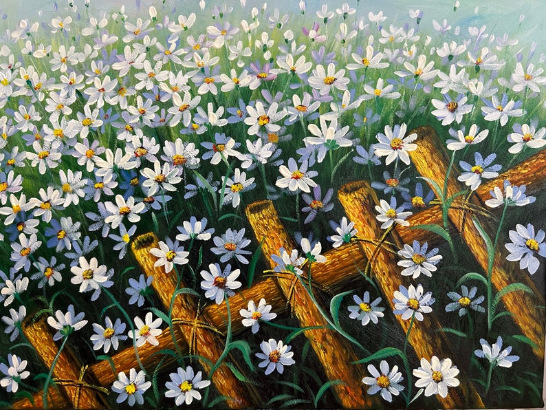 Flower Painting Oil Painting MAY Art. - Etsy