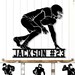Personalized Football Metal Sign, Football Player Sign, Custom Name ...