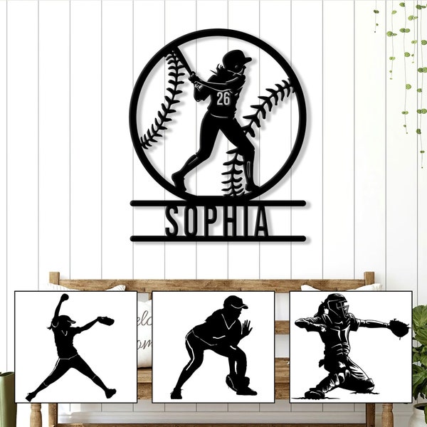 Softball Wall Art - Etsy