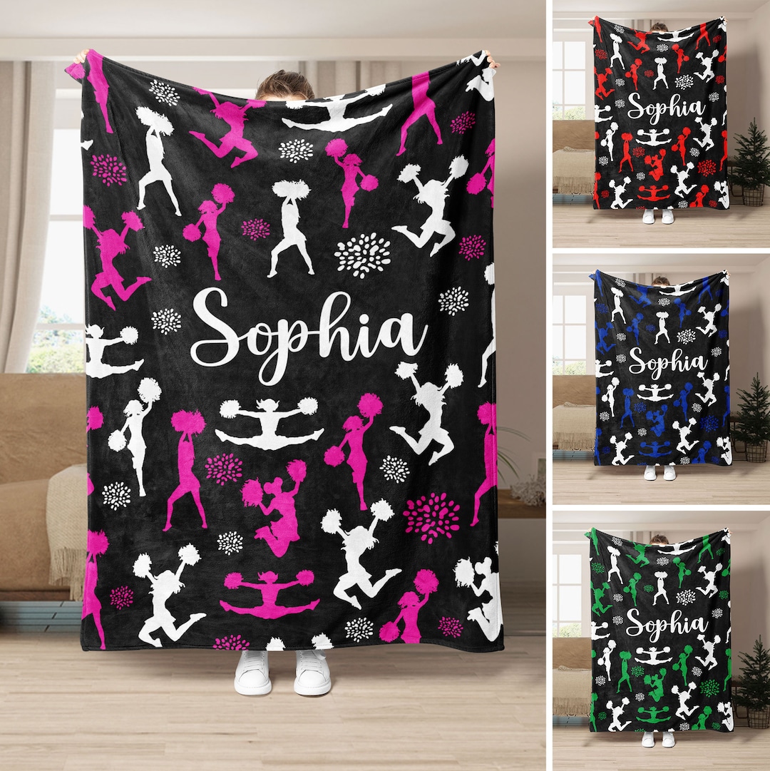 Personalized Cheerleading Blanket Cheer Girl Soft Cozy Sherpa - Etsy
