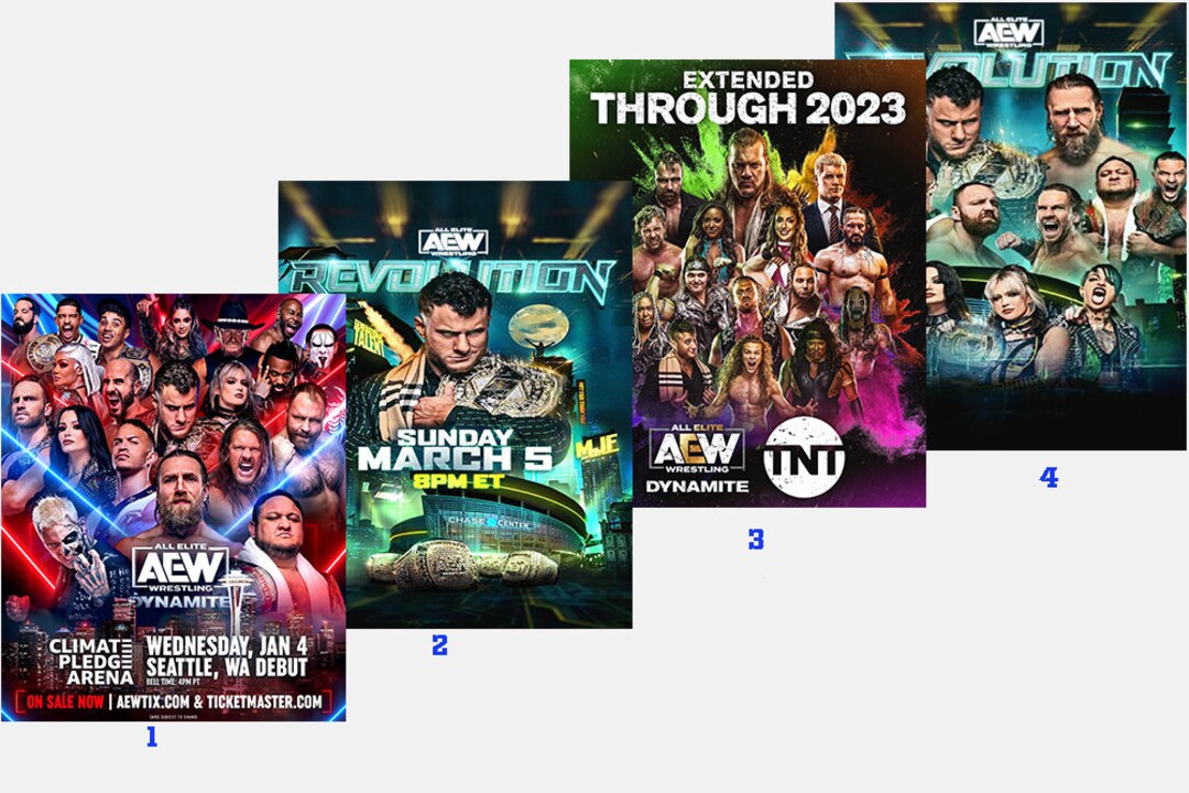 AEW Dynamite 2023 Poster AEW Poster Custom Poster Home - Etsy