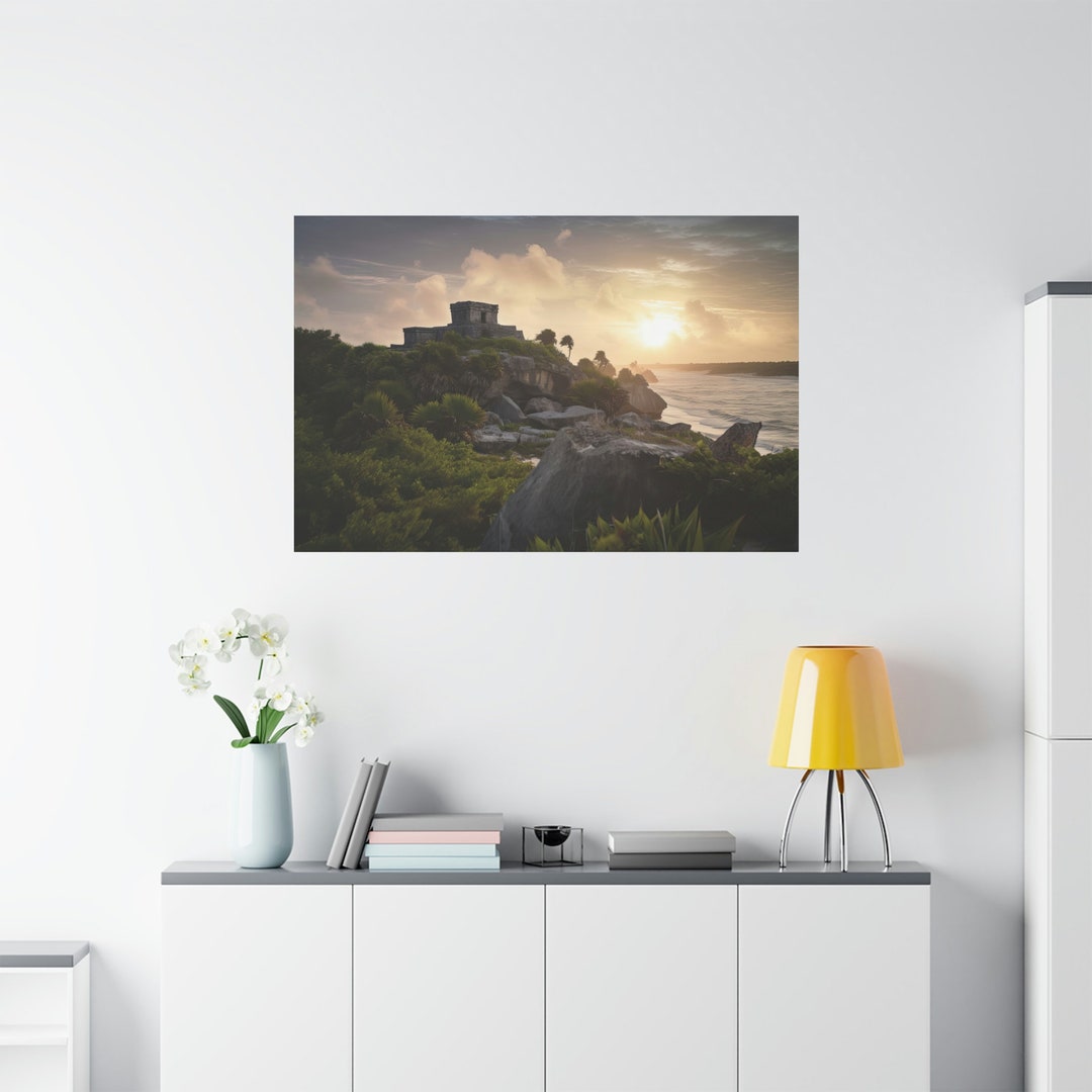 Tulum City Skyline AI Canvas Wall Art Print Office Home Decor Christmas ...