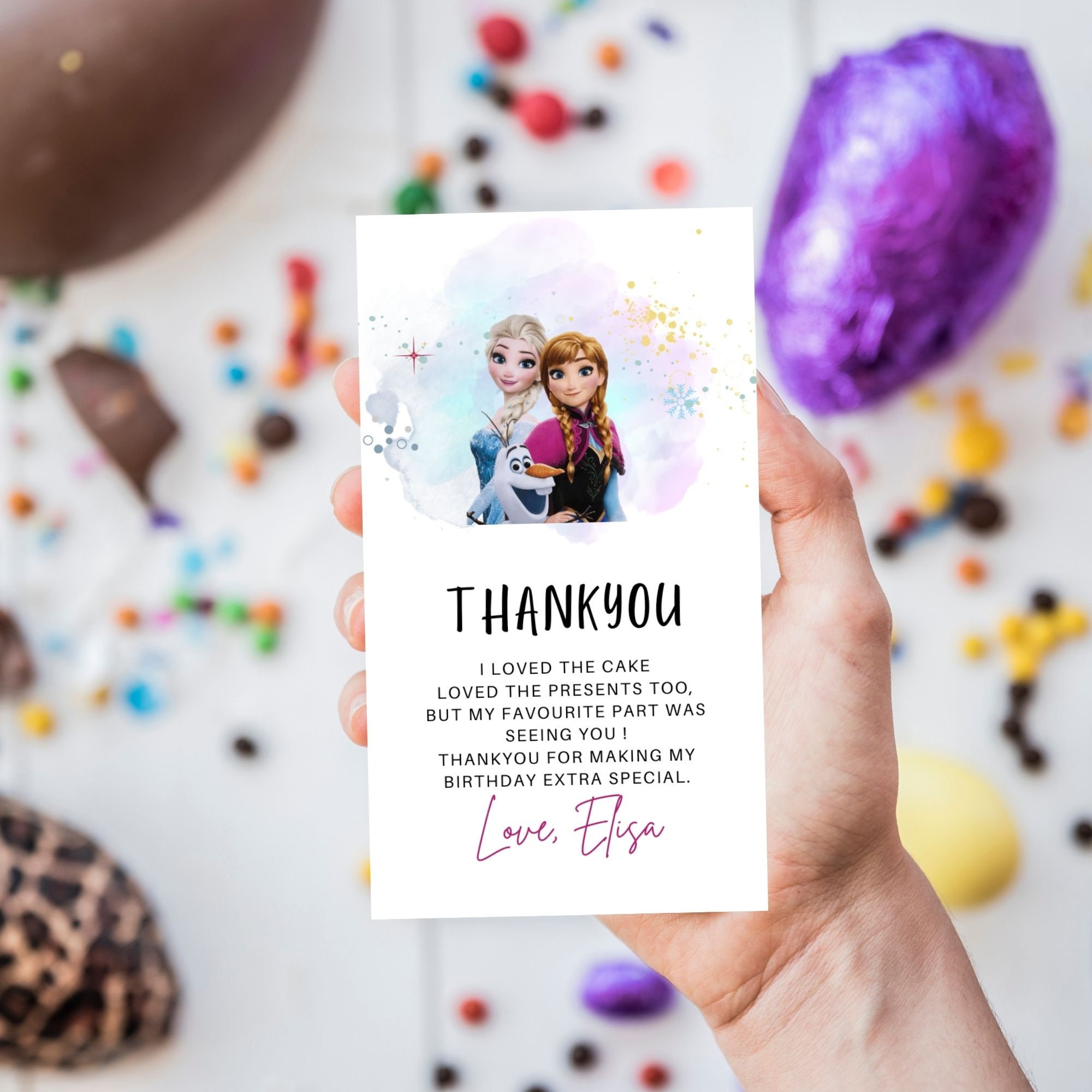 Princess Birthday, Princess Anna Invite, Olaf Frozen Birthday ...