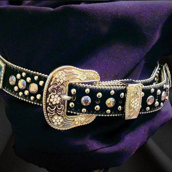 Rhinestone Belt Cowboy - Etsy