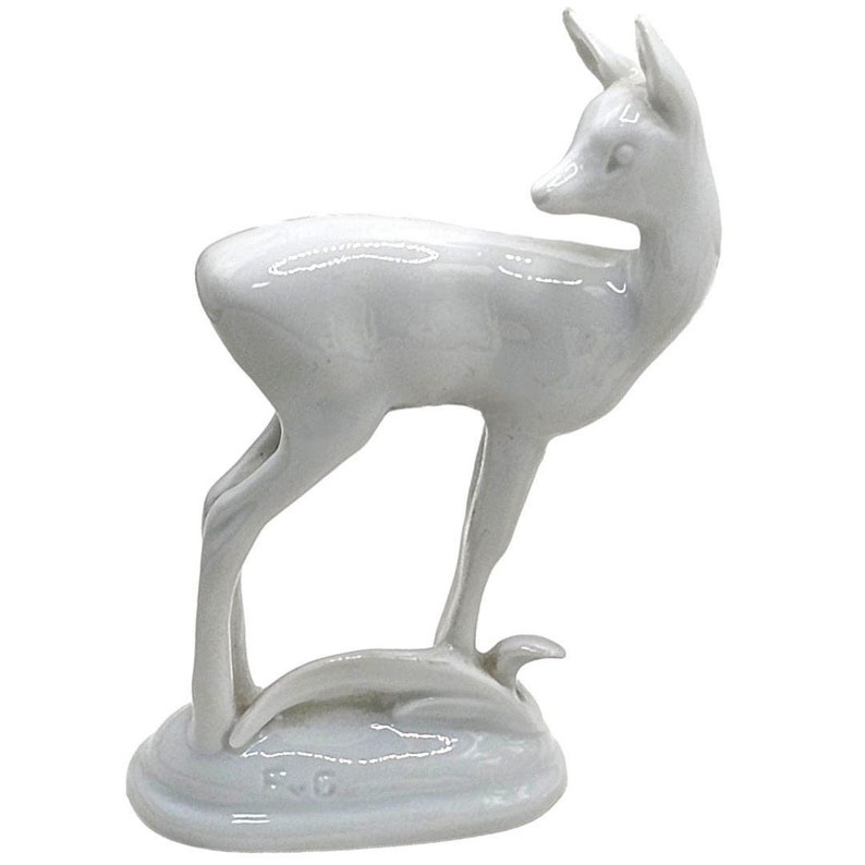 Rosenthal Minature White Porcelain Deer Figurine - Etsy