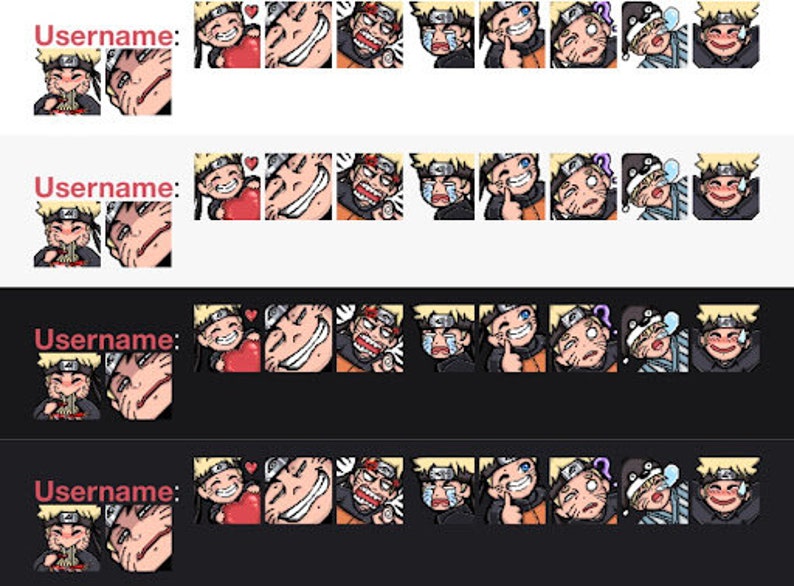 10 Ninja Emotes // for Twitch and Discord // READY TO Use - Etsy