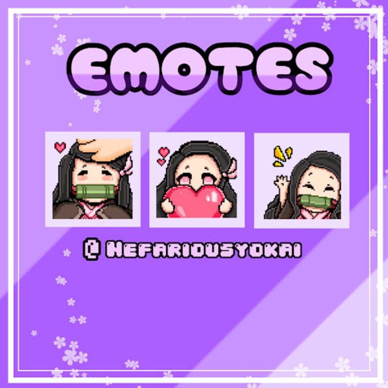 3 Cute Demon Girl Twitch Emotes! // Ready to Use // Twitch, You Tube ...