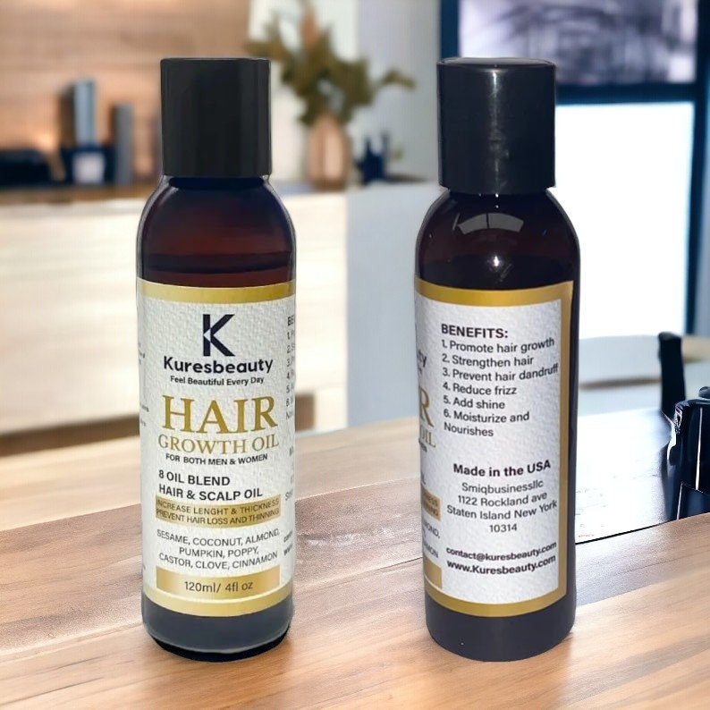 Kures Beauty Extra Strength Hair Growth Oil | Hair Oil for Hair ...