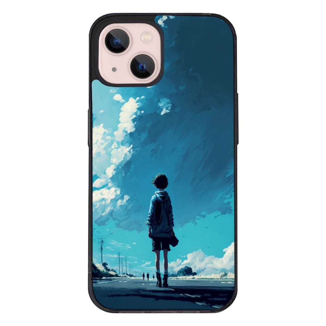 Cloud Print iPhone 13 Case Anime Style Phone Case for iPhone 13 Cool ...