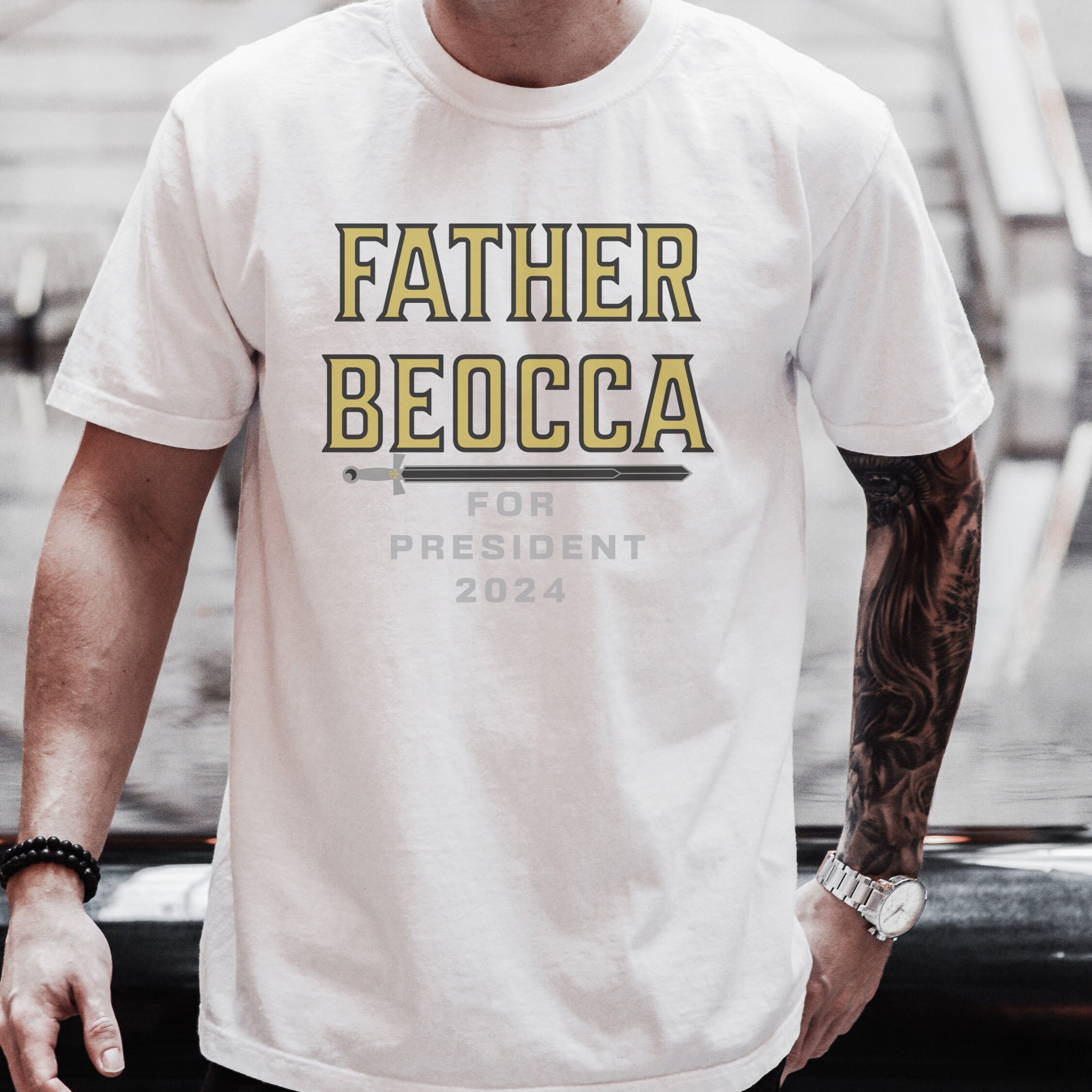 Father Beocca for President 2024 T-shirt, Uhtred of Bebbanburg T-shirt ...