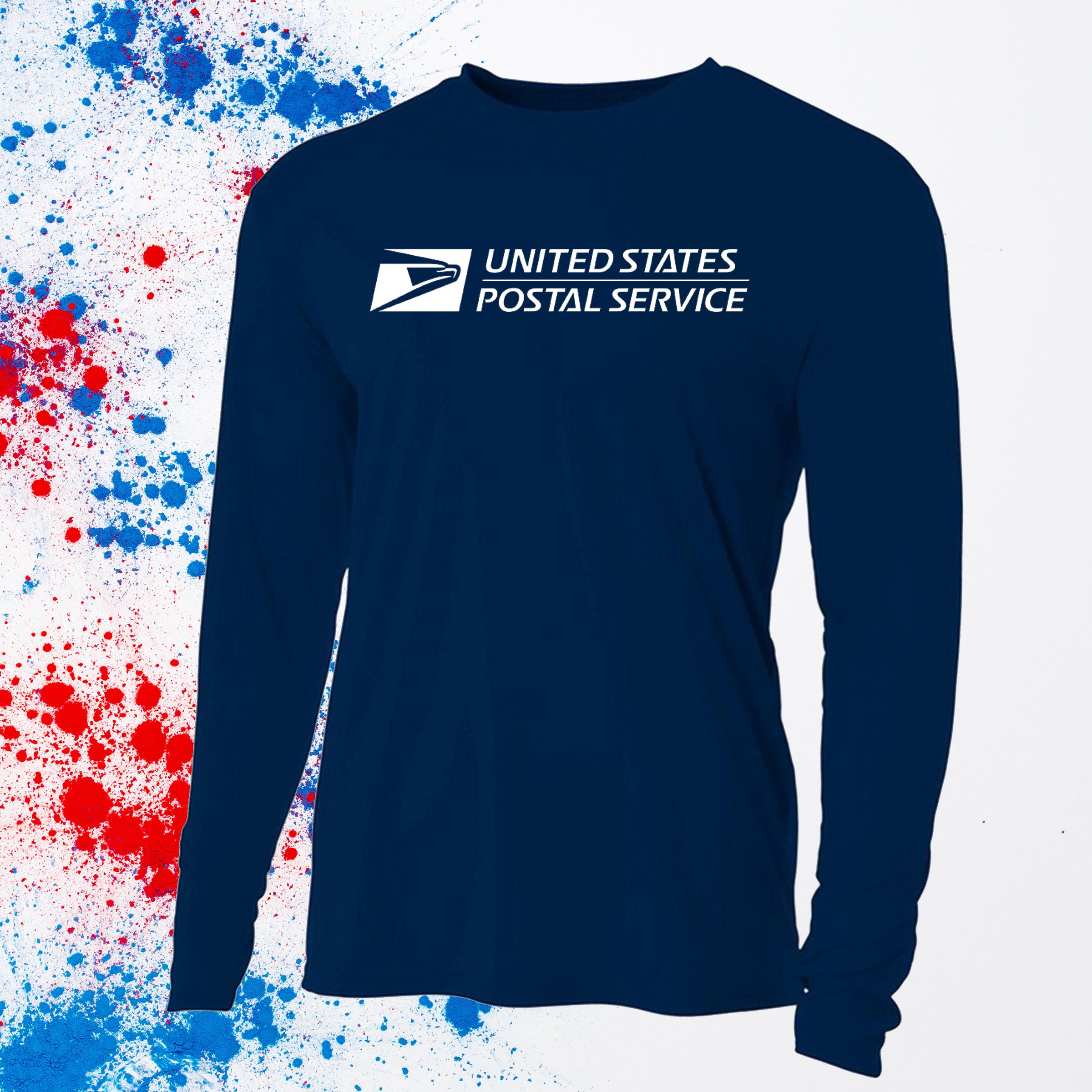 USPS Tshirt Dry Fit PERFORMANCE Long Sleeve UV Protection Postal Worker ...