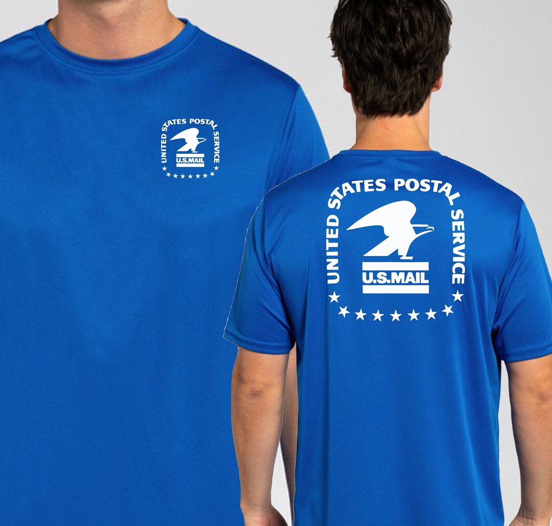 USPS T-shirt Drifit PERFORMANCE Postal Worker, Post Office, Mail ...