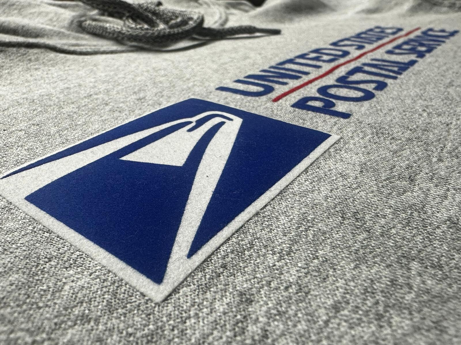 USPS Hoodie Flock Suede Full Color Logo Postal Worker, Post Office ...